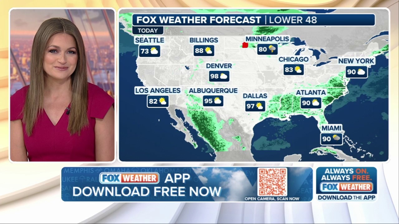 Weather in America: August 14, 2025