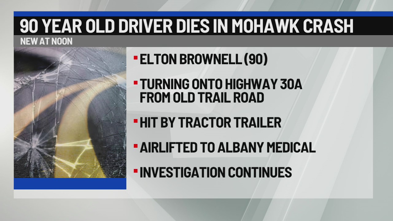 90-year-old driver dies in Mohawk crash