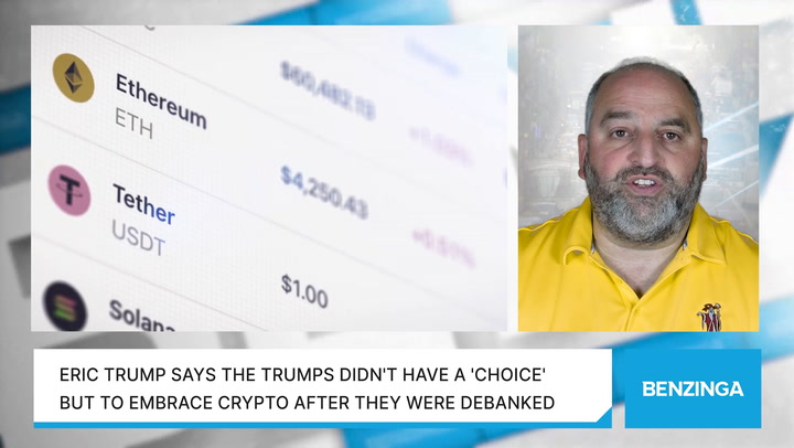 Eric Trump Says The Trumps Didn't Have A 'Choice' But To Embrace Crypto After They Were Debanked
