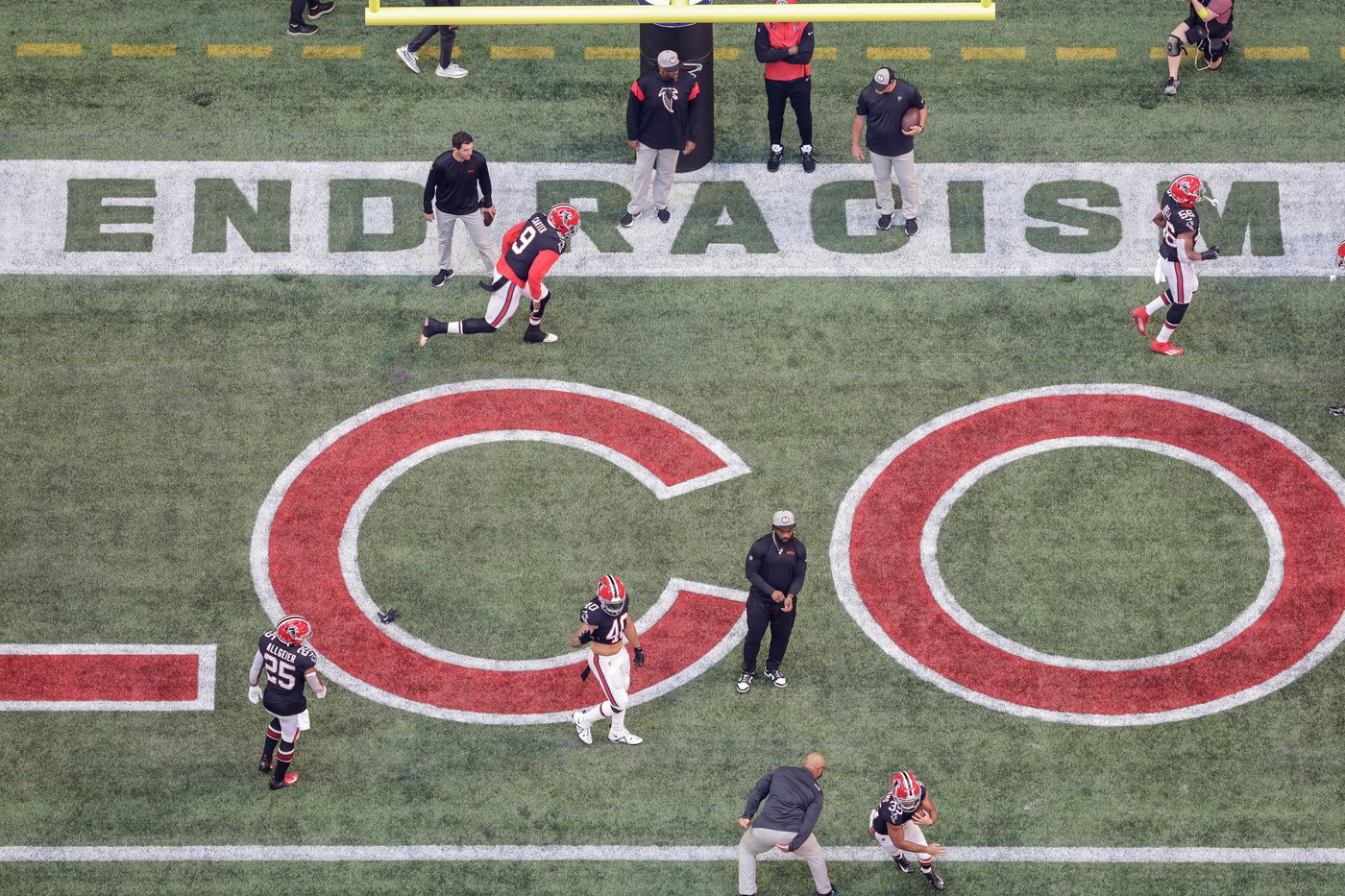 NFL teams will again stencil messages in the end zone, including 'End ...