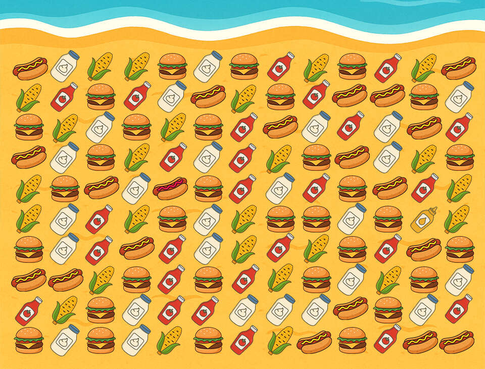 Optical illusion: Only a true foodie can spot the 2 odd items in under ...