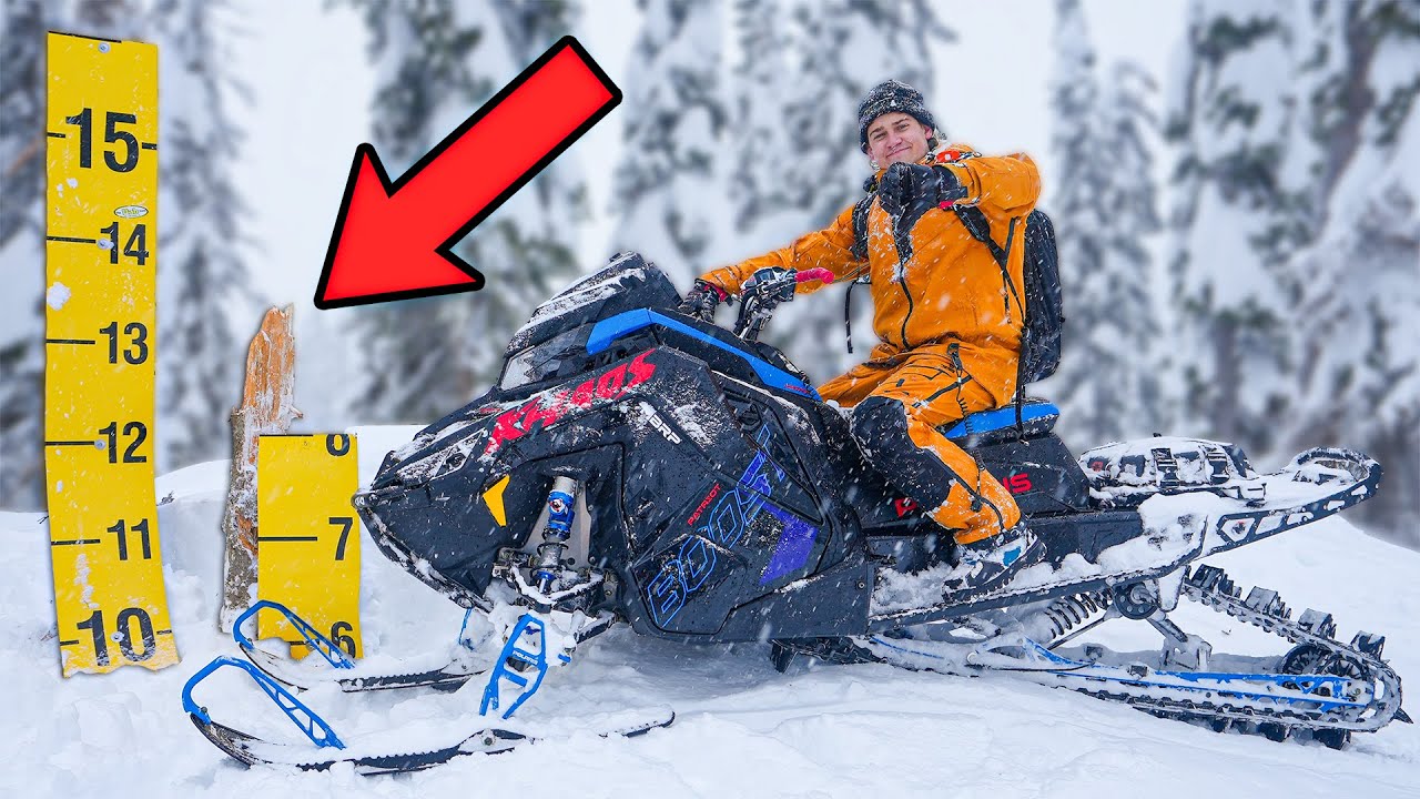 I Crashed My Friends Snowmobile (Throttle Stuck) 💥