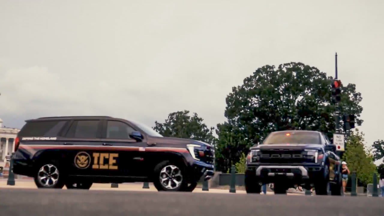 DHS rap video introduces new ICE vehicles featuring Trump's name in gold