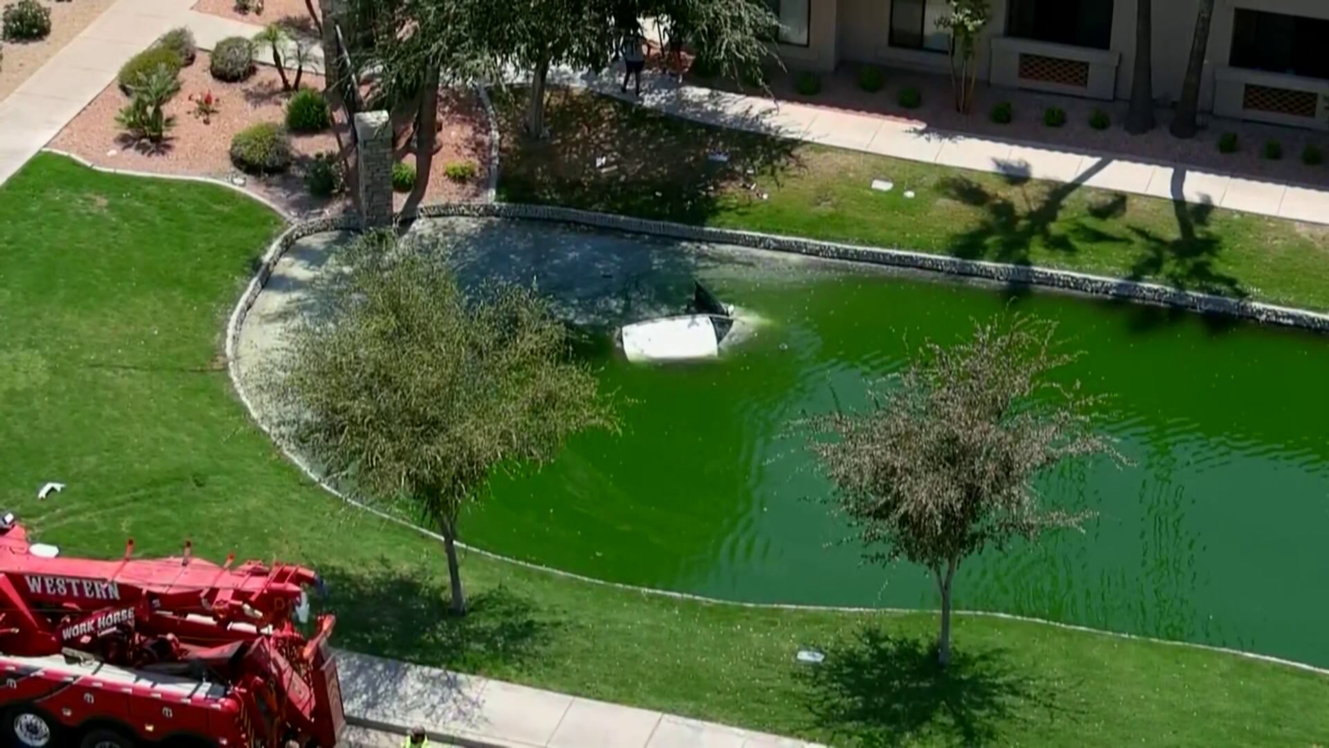 Witnesses save driver after fiery crash sends car into Glendale ...