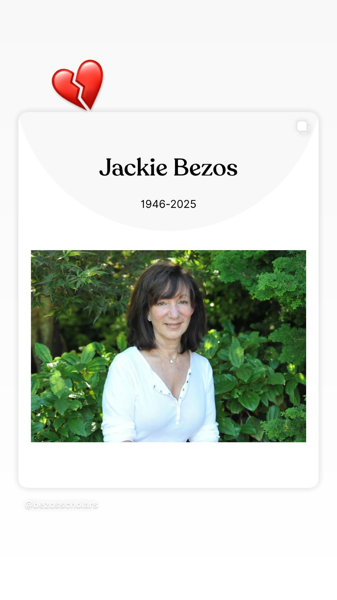 Muere Jackie Bezos, mamá de Jeff Bezos, a los 78 años