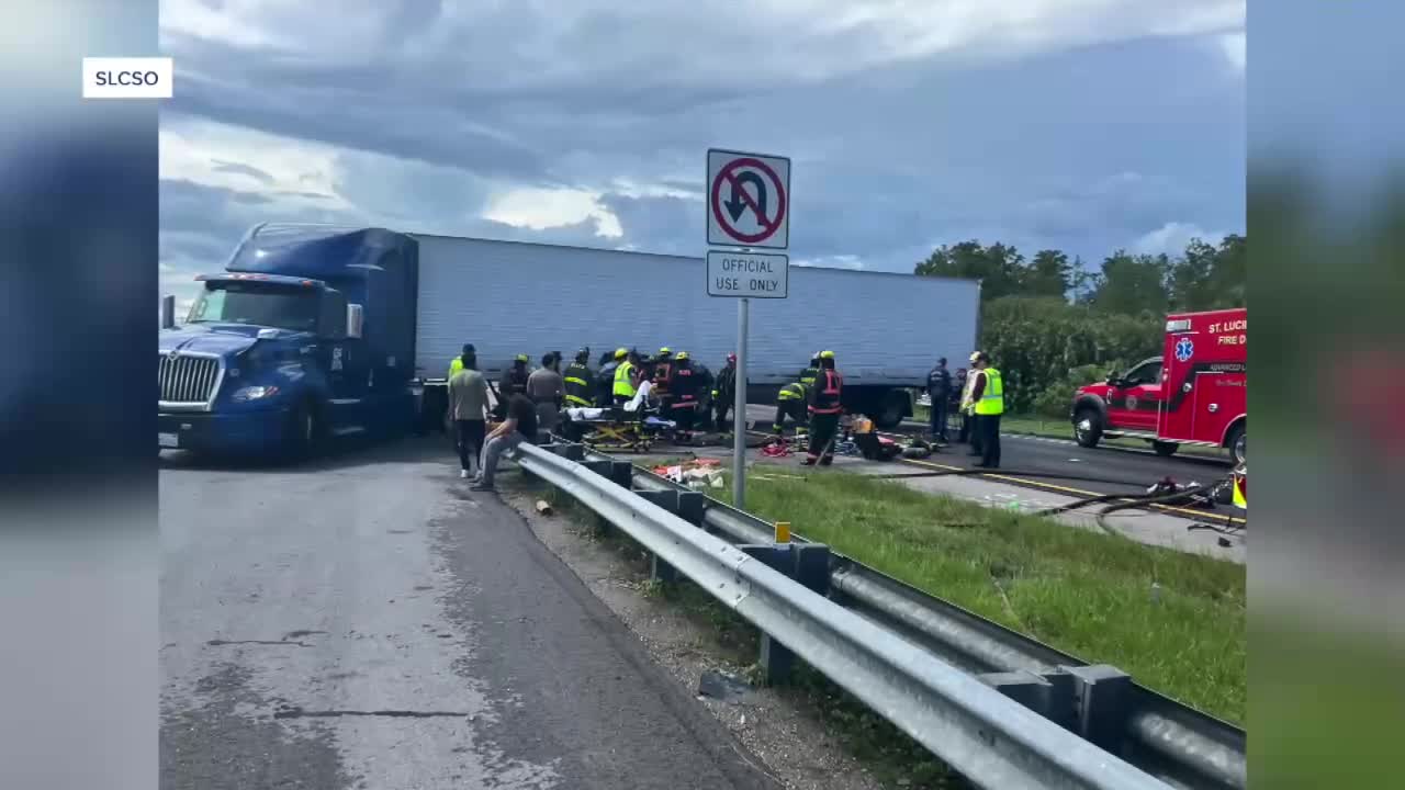 3 dead after semi attempts to make U-turn on Florida's Turnpike