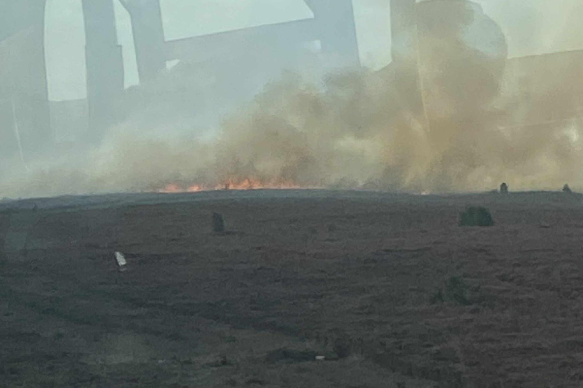 A171 Closed as fire breaks out on Whitby to Scarborough Road near to ...