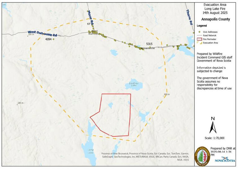 Evacuation order expanded as Annapolis County wildfire grows to more ...
