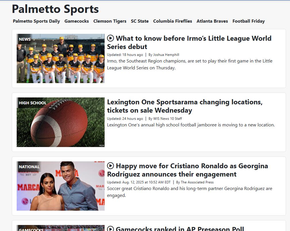 WIS wins big in 2025 Free Times Best of Columbia awards