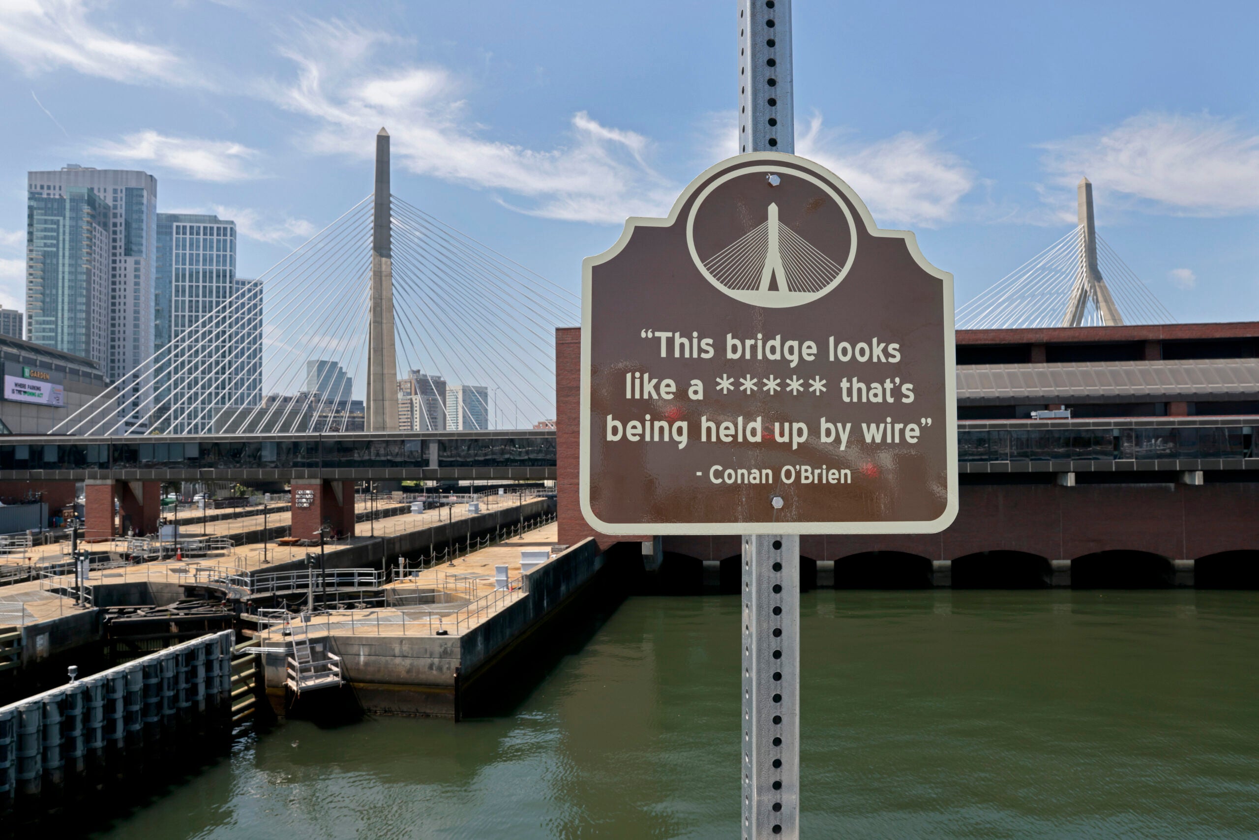 Who put this obscene, somewhat official-looking sign up near the Zakim ...