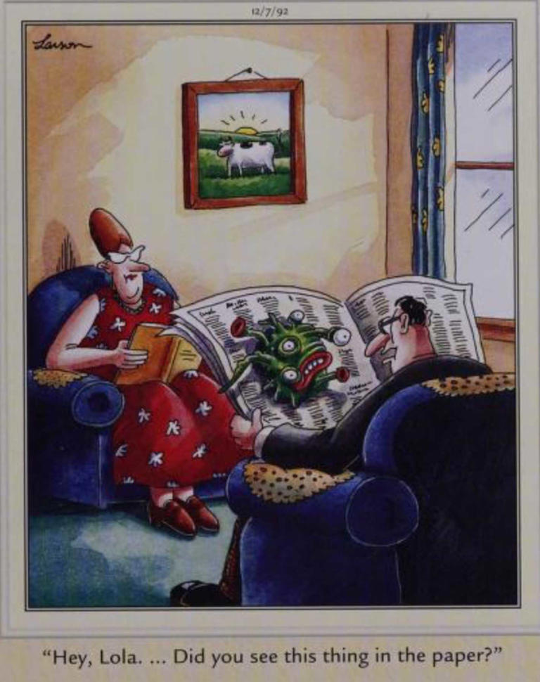 Hilarious Far Side Comics About Reading The Newspaper