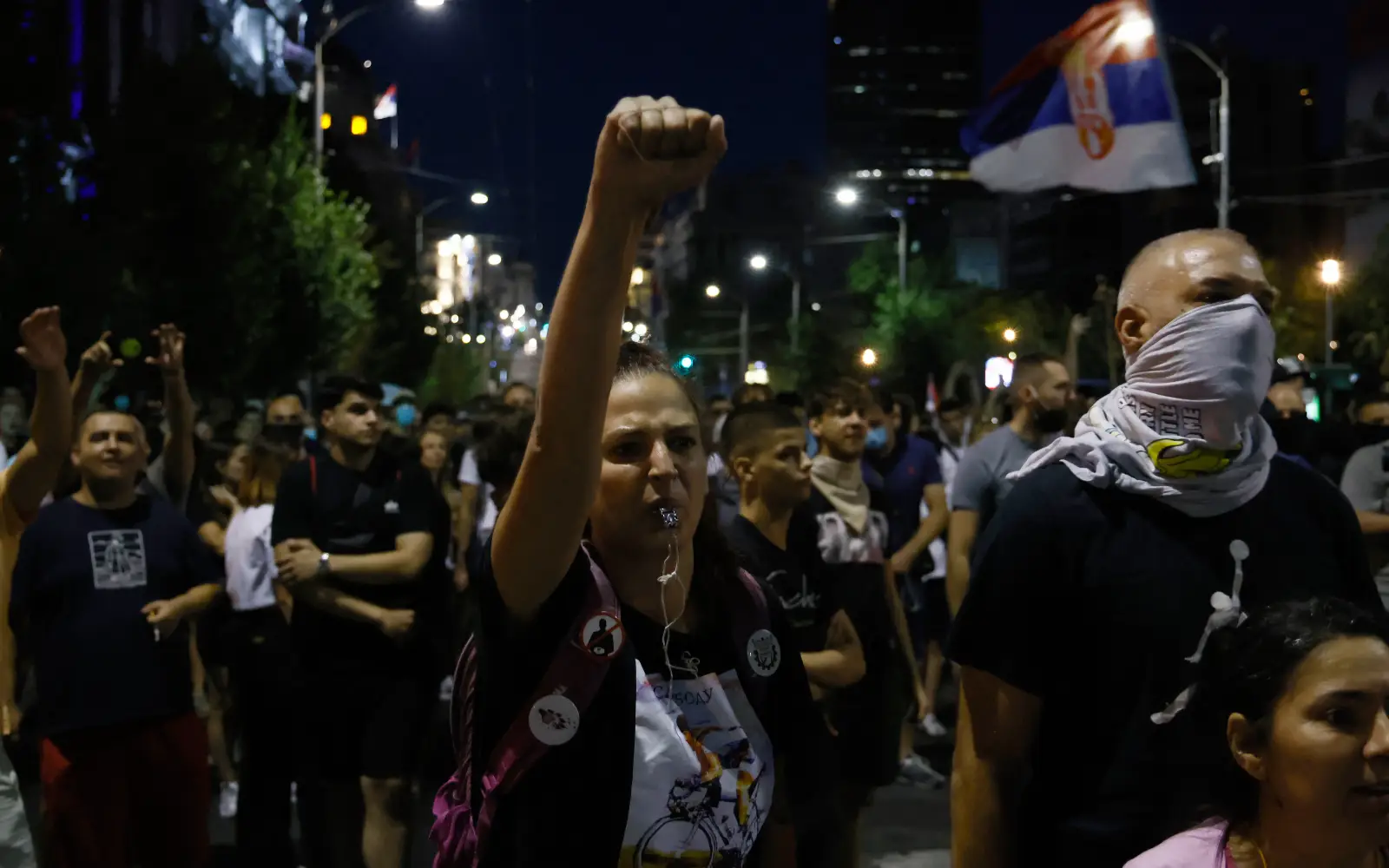 Serbian protesters attack ruling party headquarters in Belgrade
