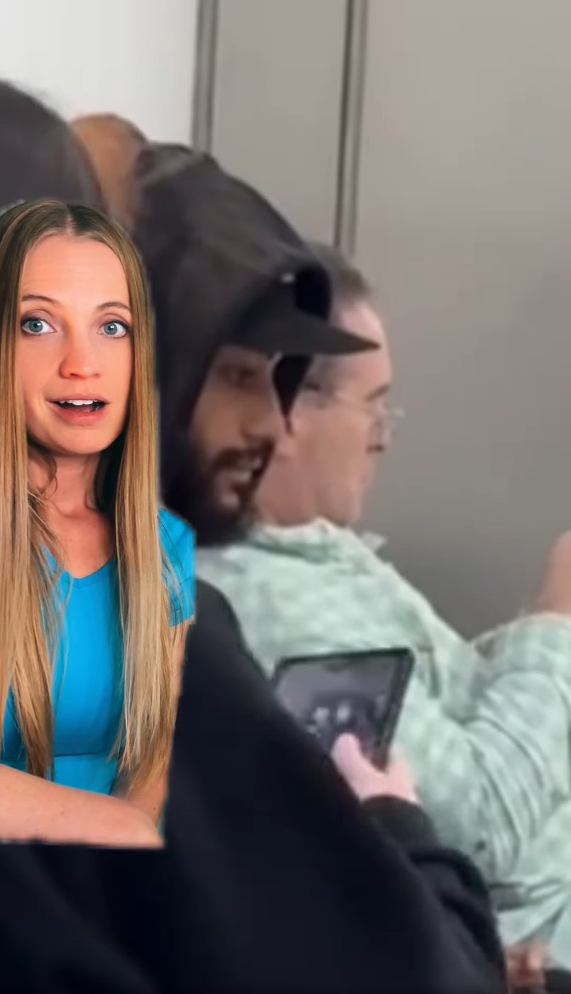 Woman explodes on husband at airport!