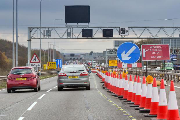 M23, A23 and A27 road closures taking place in Sussex this weekend