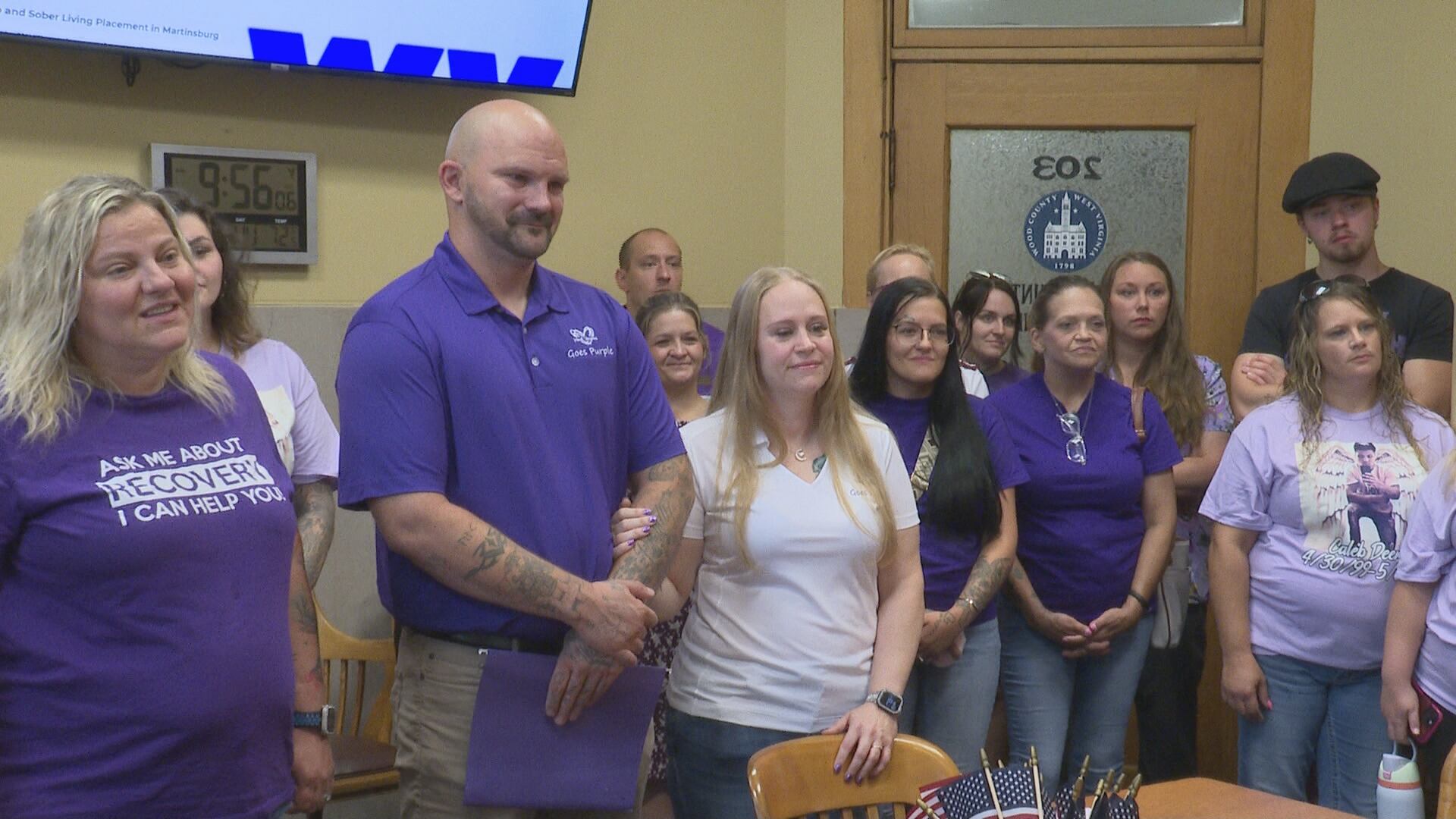 Wood County signs the West Virginia Goes Purple Movement