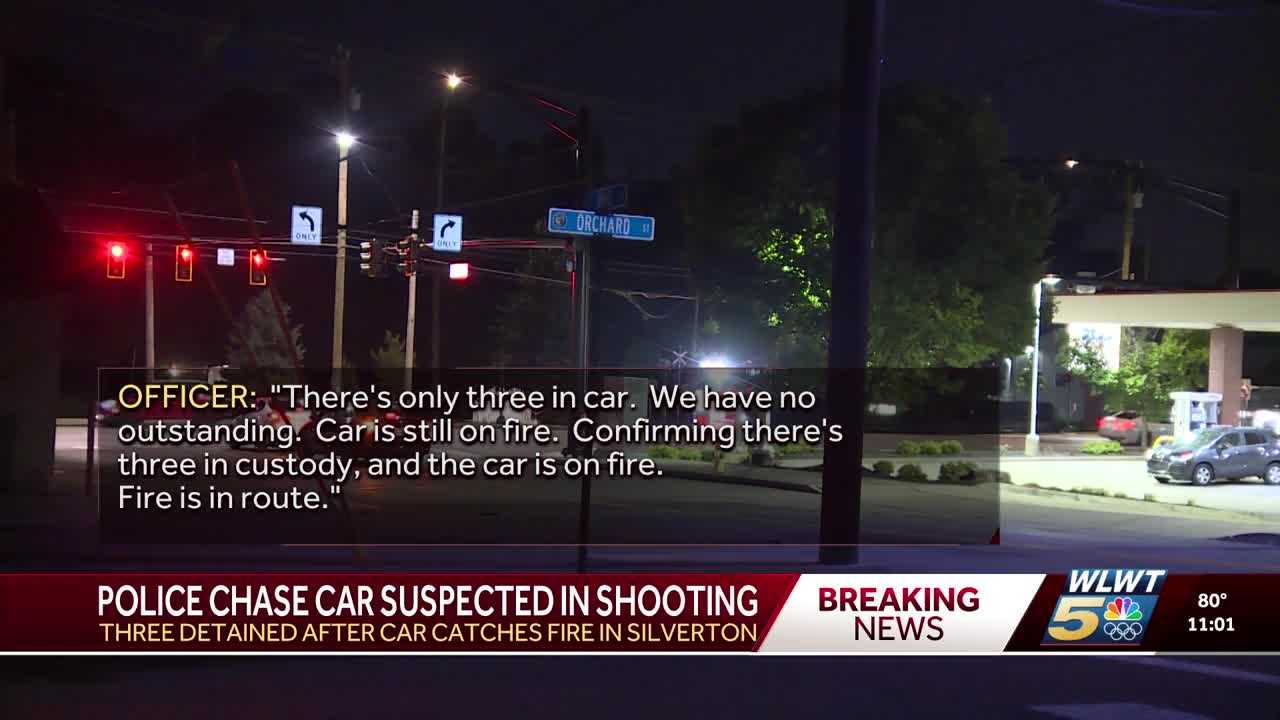 Police: 3 people detained after car chase spans miles, leaves cars damaged