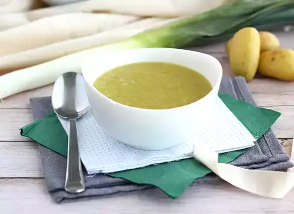 Crema patata y puerro simple y fácil