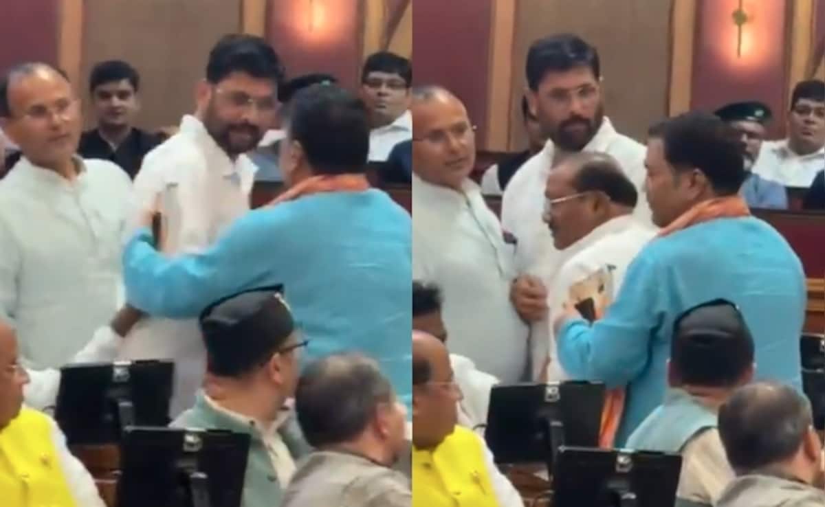 Video: 2 BJP MLAs Clash Inside UP Assembly, Akhilesh Yadav Reacts