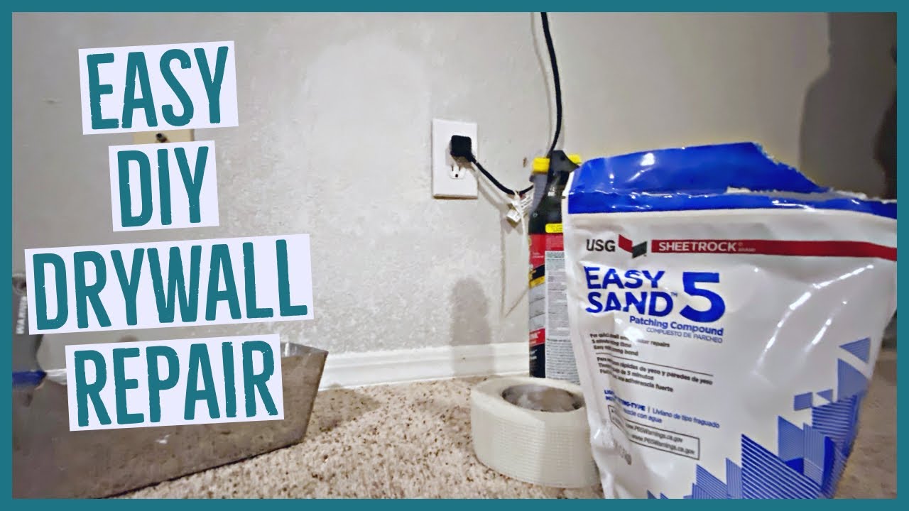 Easy DIY Drywall Repair | Fast Drywall Repair - No Sheetrock Needed!!!