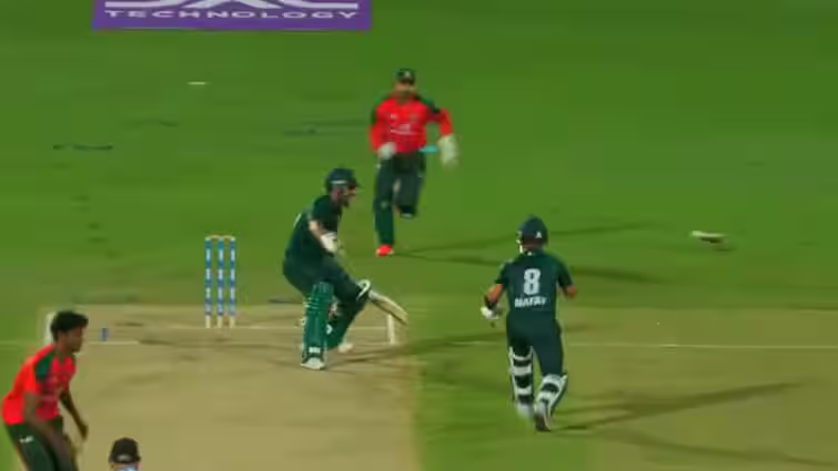 A Pakistani batsman got furious in the middle of the match, shouted and ...