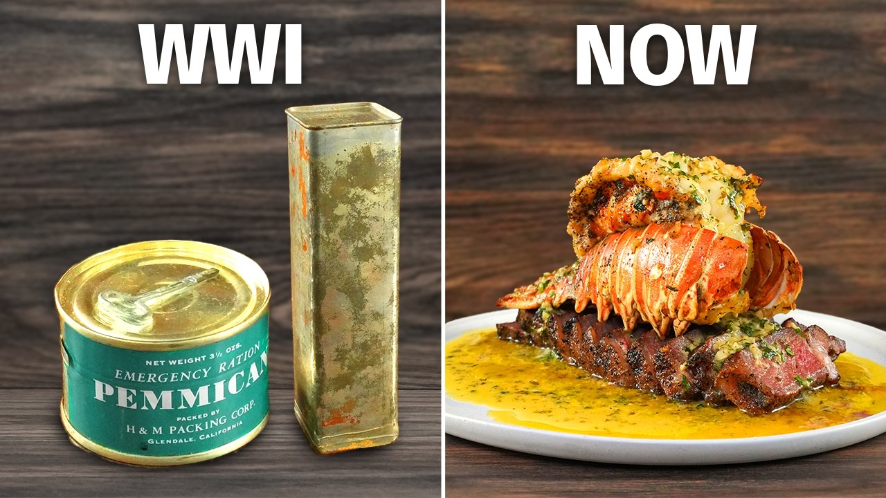 We ate 100 year old food from every war
