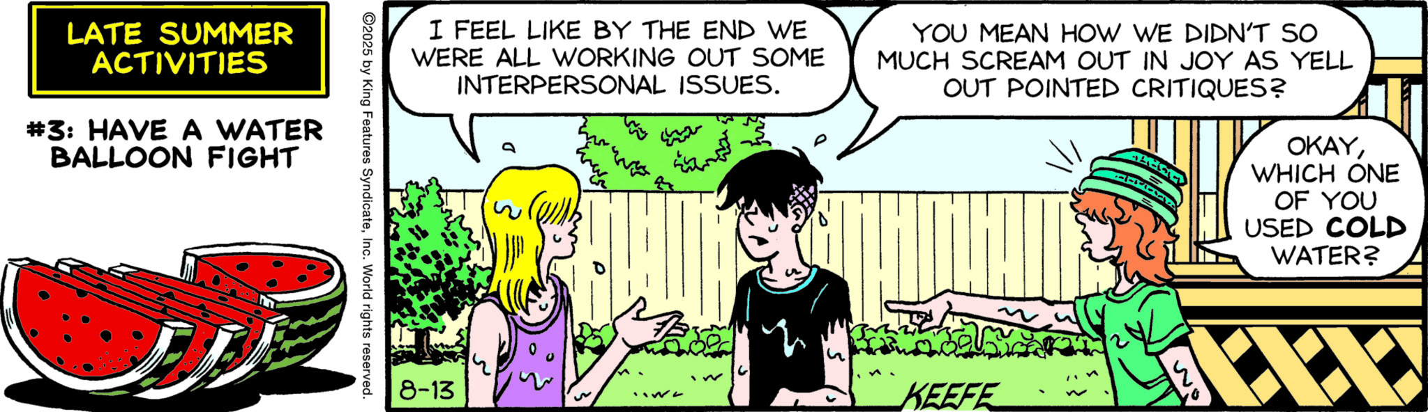 Sally Forth by Francesco Marciuliano; drawn by Jim Keefe