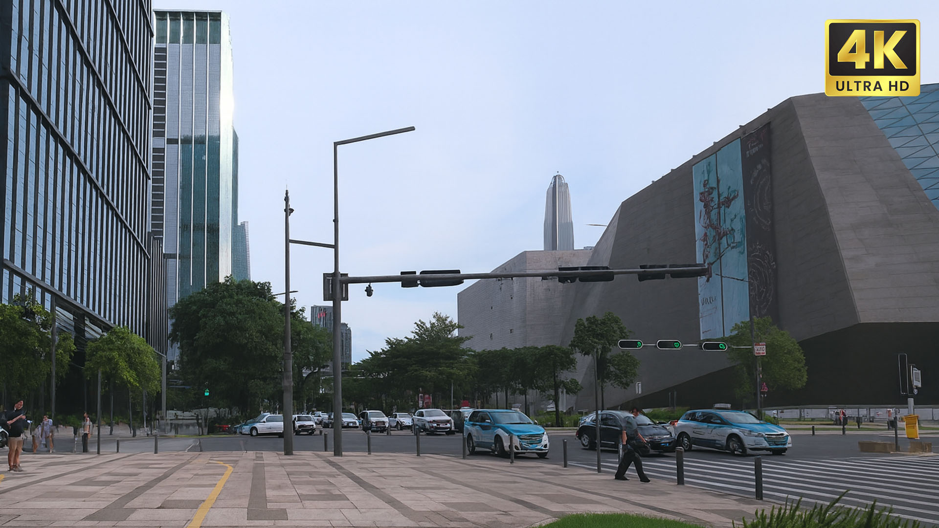 Shenzhen, China como uma metrópole moderna 4K