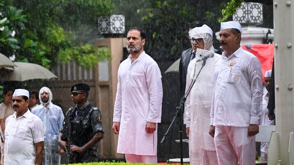 Rahul Gandhi shares visual of flag hoisting at Congress HQ, as BJP ...