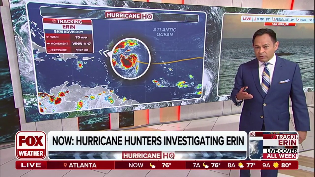 Tropical Storm Erin expected to become a hurricane later Friday