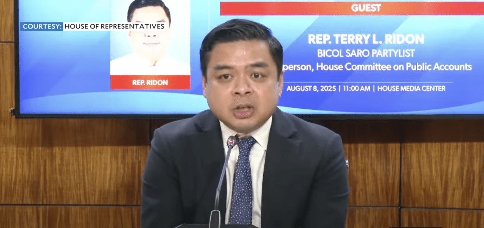 Ridon: House to cede flood control probe if solons involved