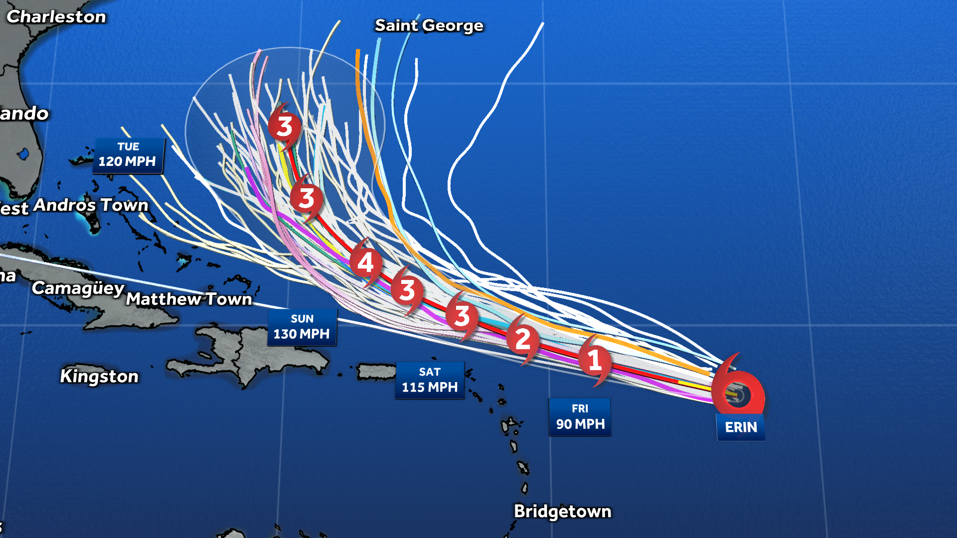 Erin strengthening, expected to become the first hurricane of the ...