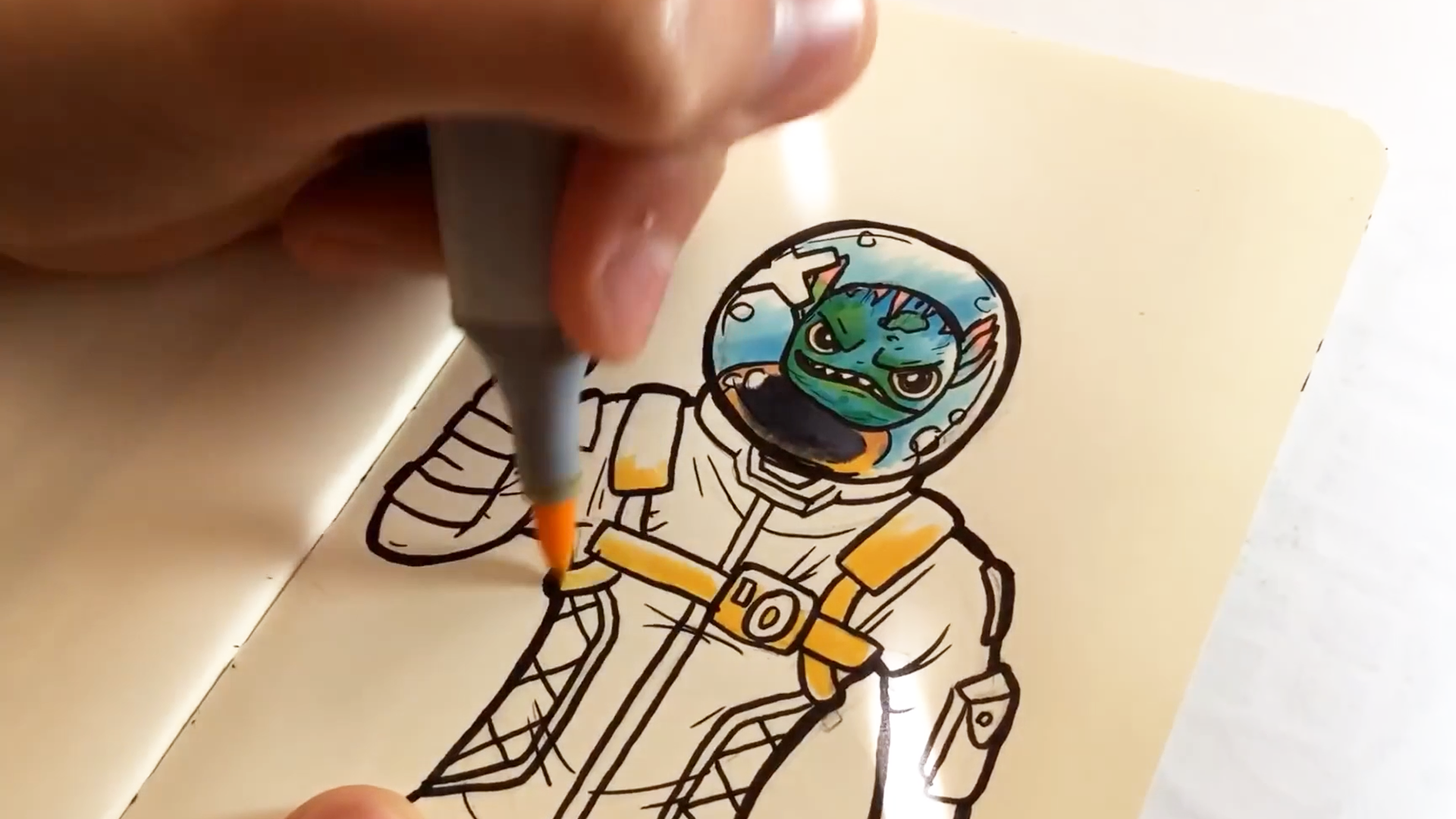 Drawing Leviathan from Fortnite Battle Royale