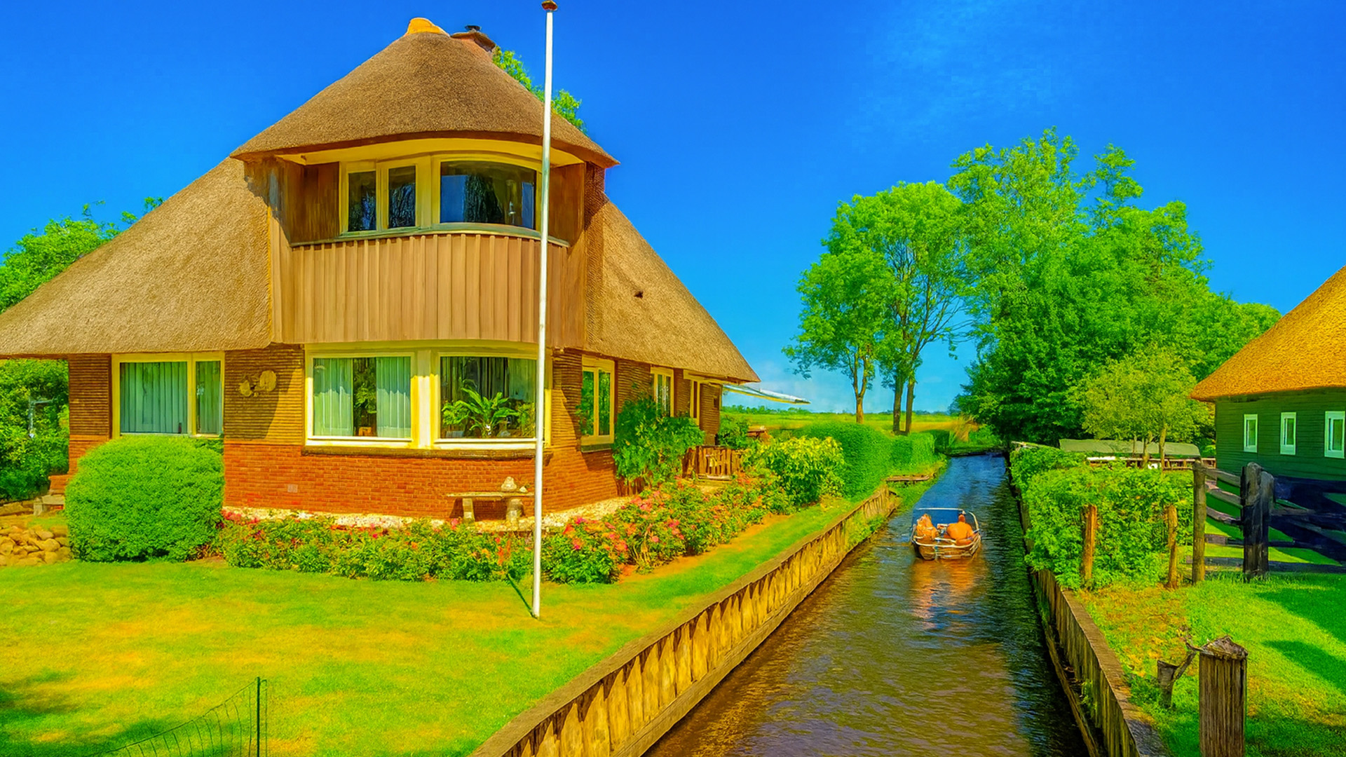 Exploring Giethoorn by Foot & Boat – The Venice of the North (4K)