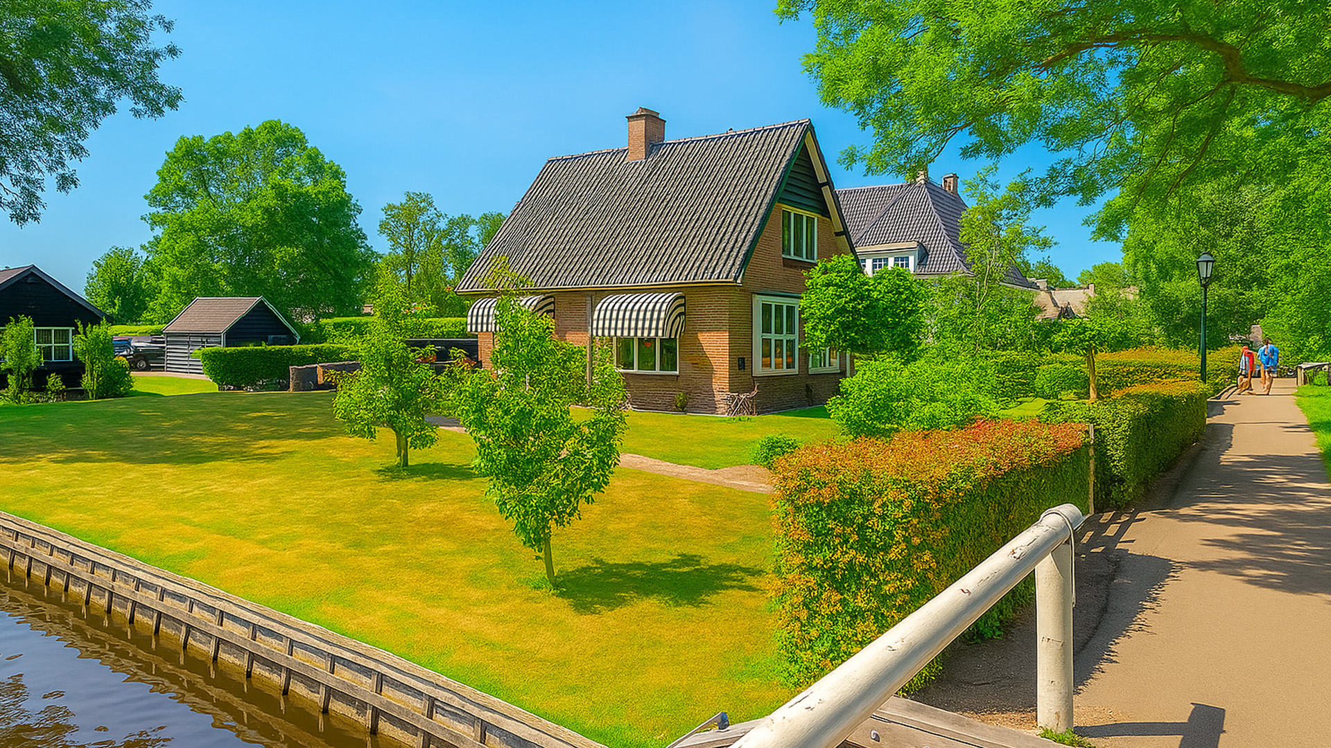 Giethoorn, Netherlands Tour – Picturesque Canals & Wooden Bridges (4K)