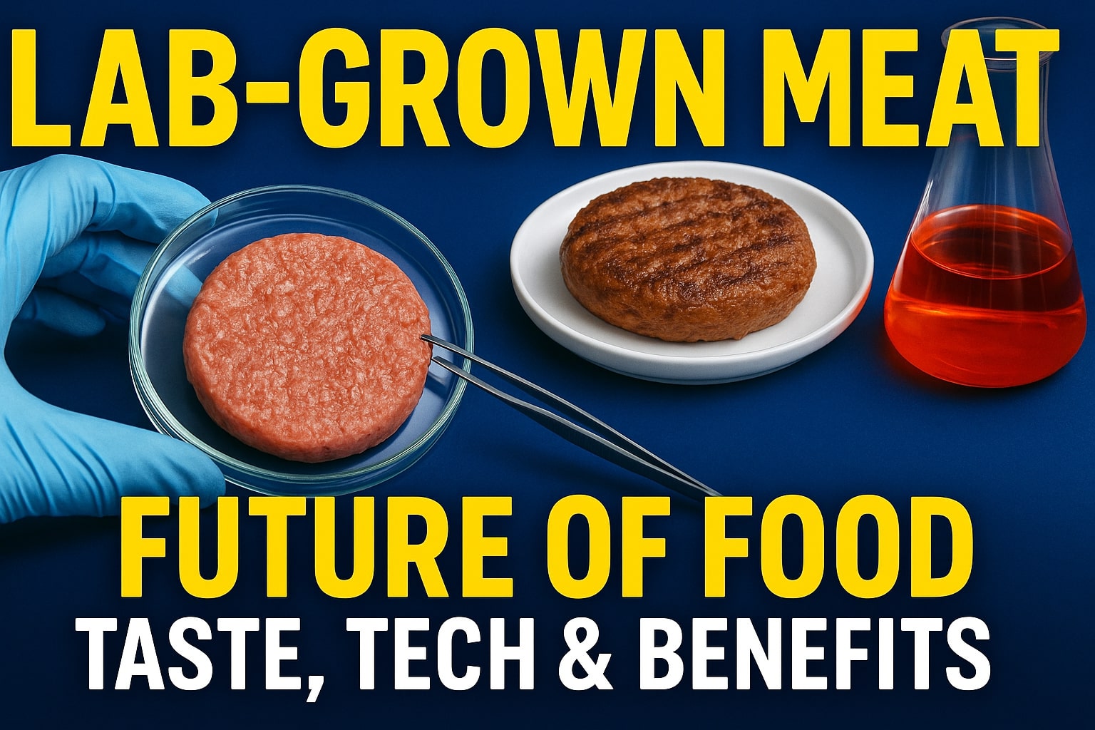 Lab-Grown Meat: Future of Food, Taste, Tech & Benefits