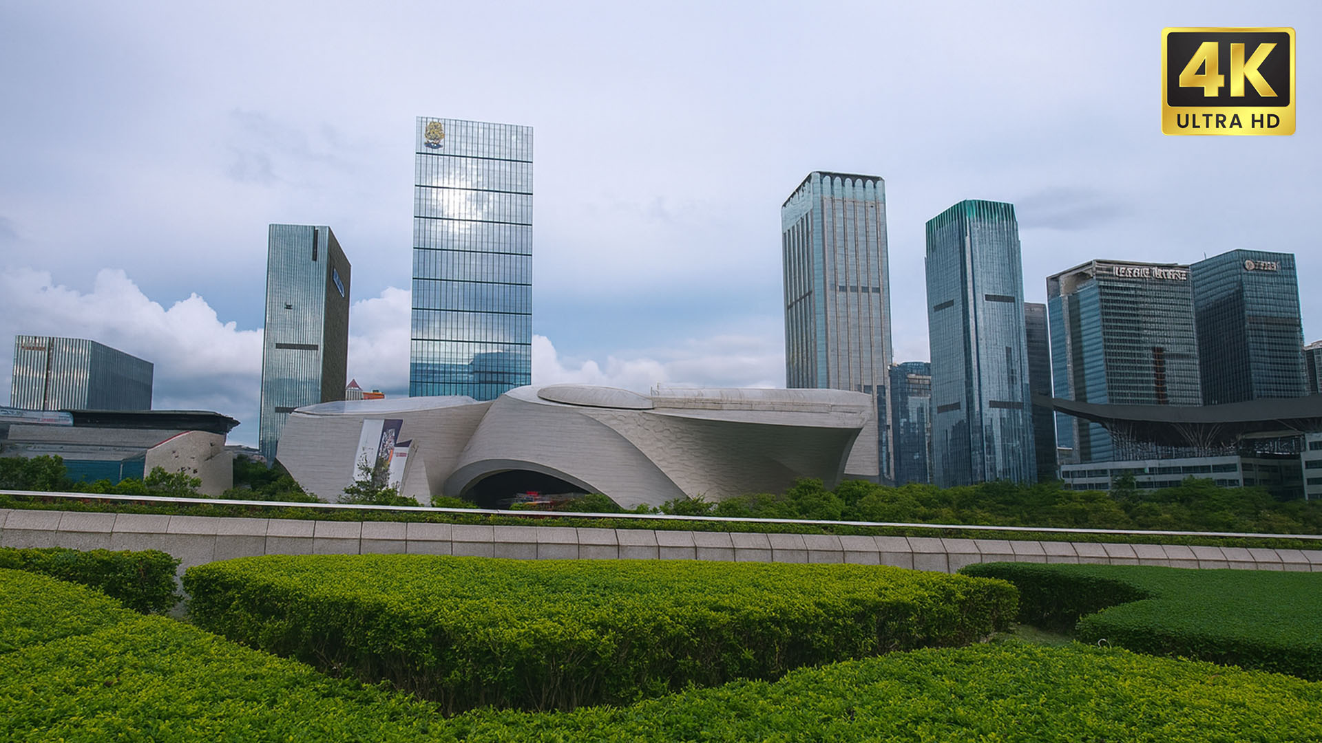 Stadsutveckling i Shenzhen, Kina 4K