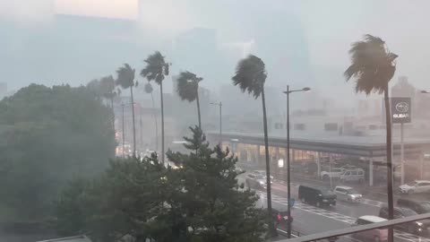 Japan: Typhoon Lingling Brings Heavy Rain, Damage to Kagoshima