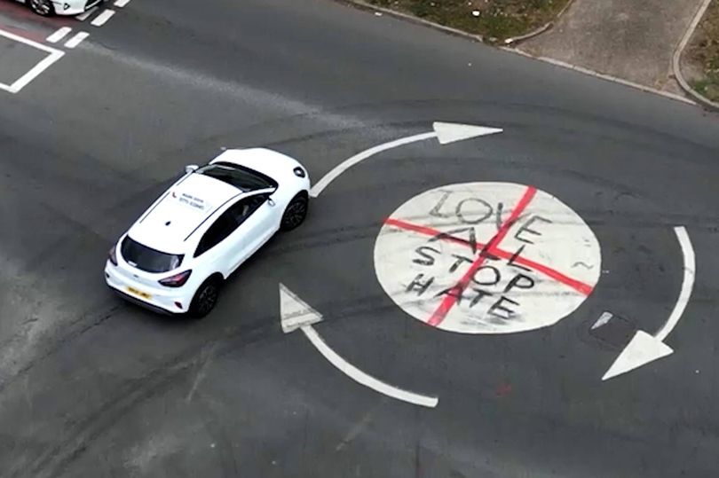 'Love All Stop Hate' painted over St George's Cross on Birmingham ...
