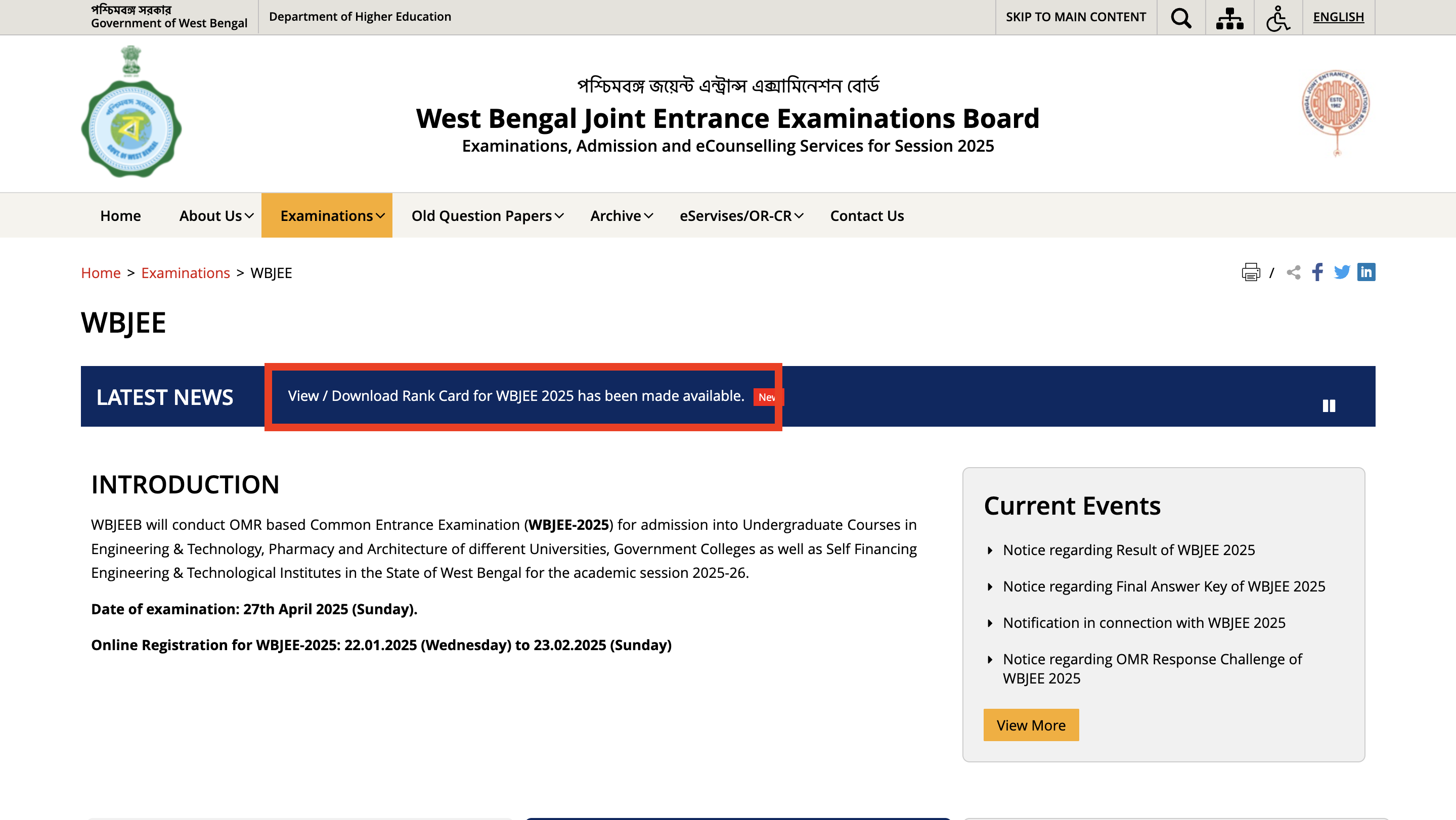 WBJEE Result 2025 declared at wbjeeb.nic.in: Check direct link to download scorecard, final ...