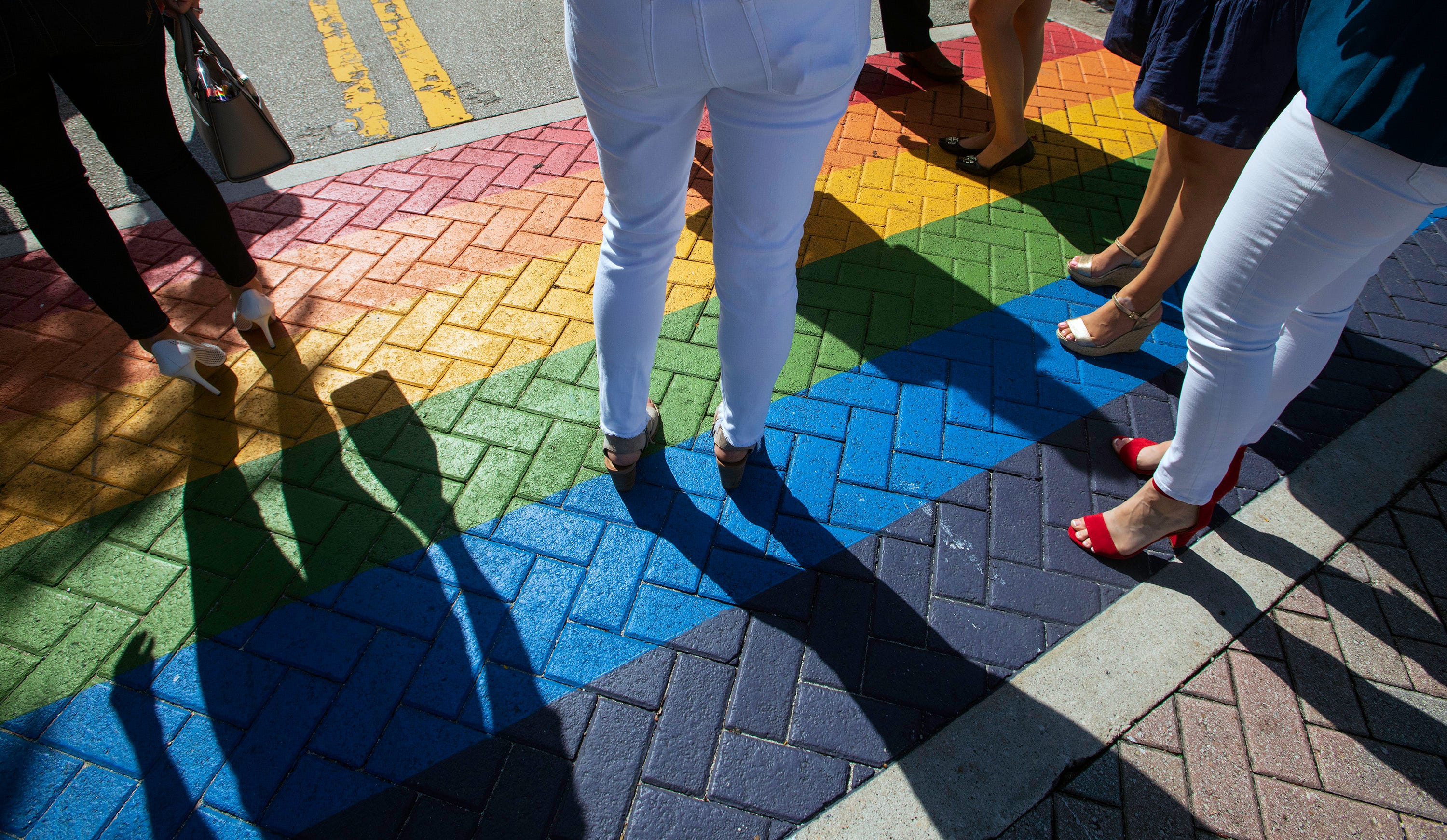 Iconic Miami Beach rainbow-colored crosswalk is latest Florida ...