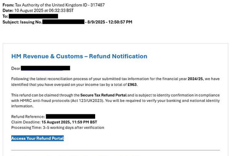 HMRC warns millions over clever email scam