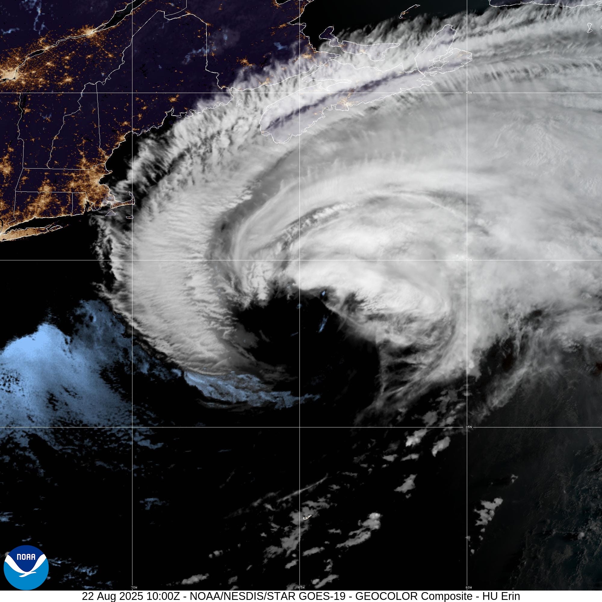 Hurricane Erin tracker: Category 1 storm brings coastal flooding, rip ...