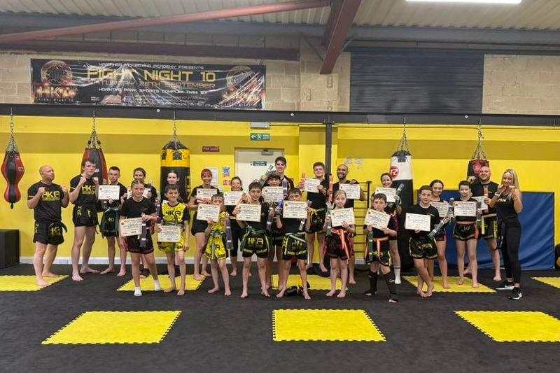 Eighty students smash kickboxing gradings at Hastings Kombat Academy