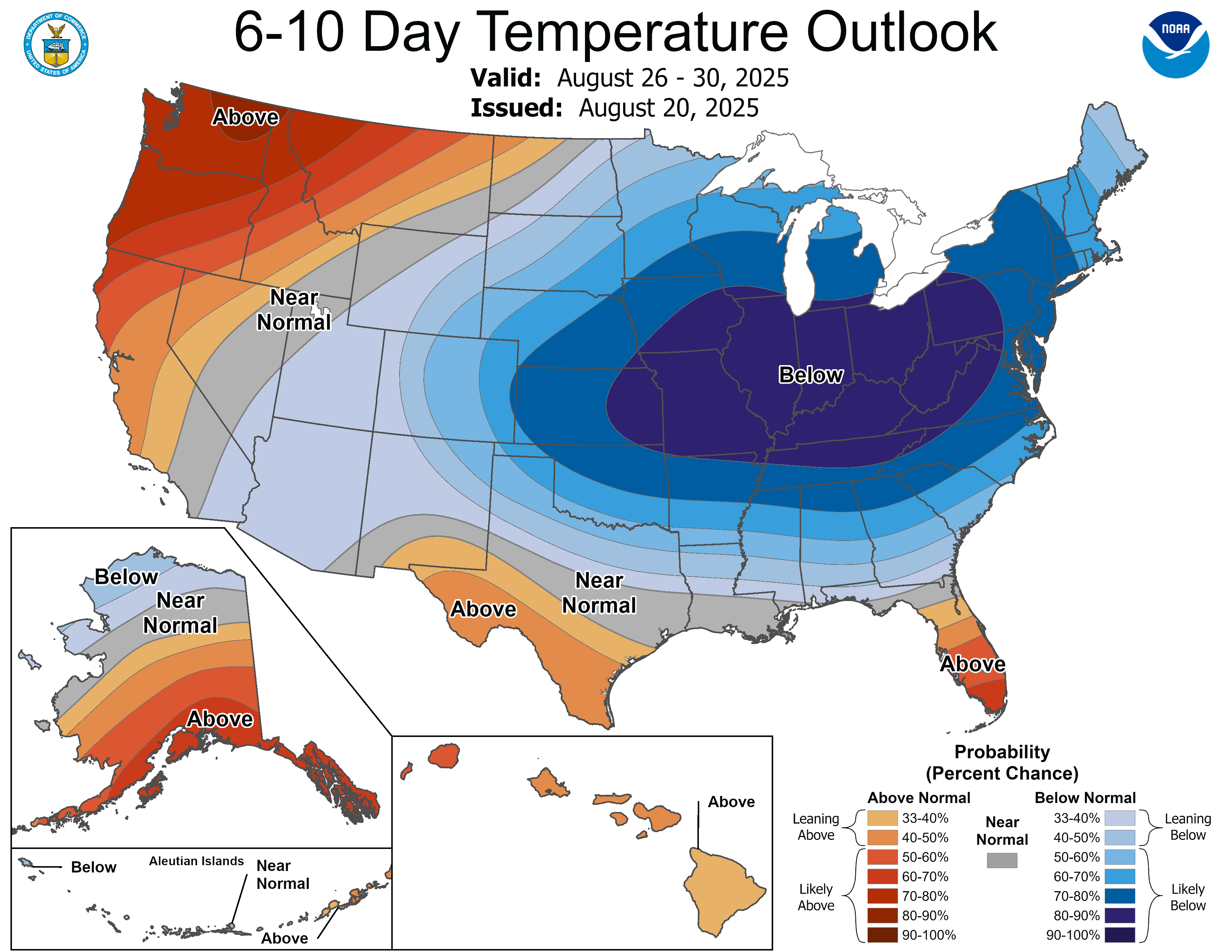 Frost in August? 'Cool air outbreak' in the weekend weather forecast.