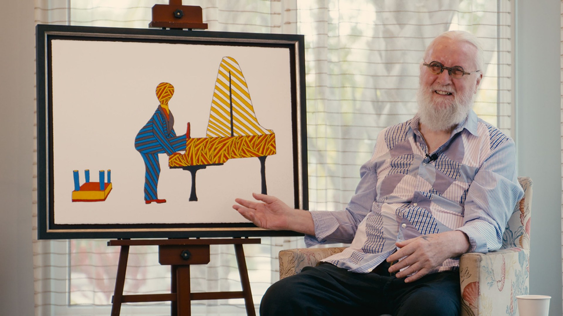 Sir Billy Connolly unveils 'beautiful' new artwork
