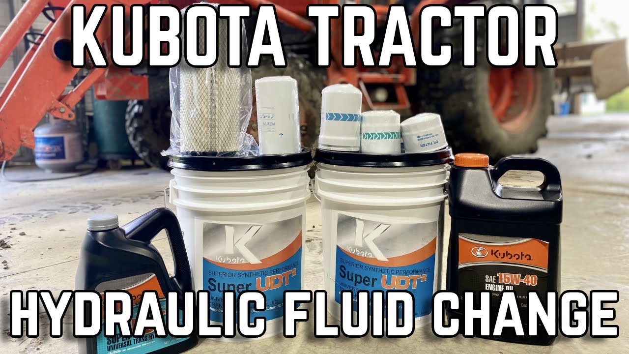 Kubota L Series Tractor: Hydraulic Fluid And Filter Change
