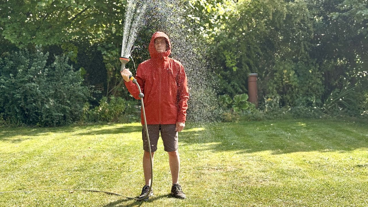 I hosed myself down in the garden to test this Rab jacket – here’s why ...
