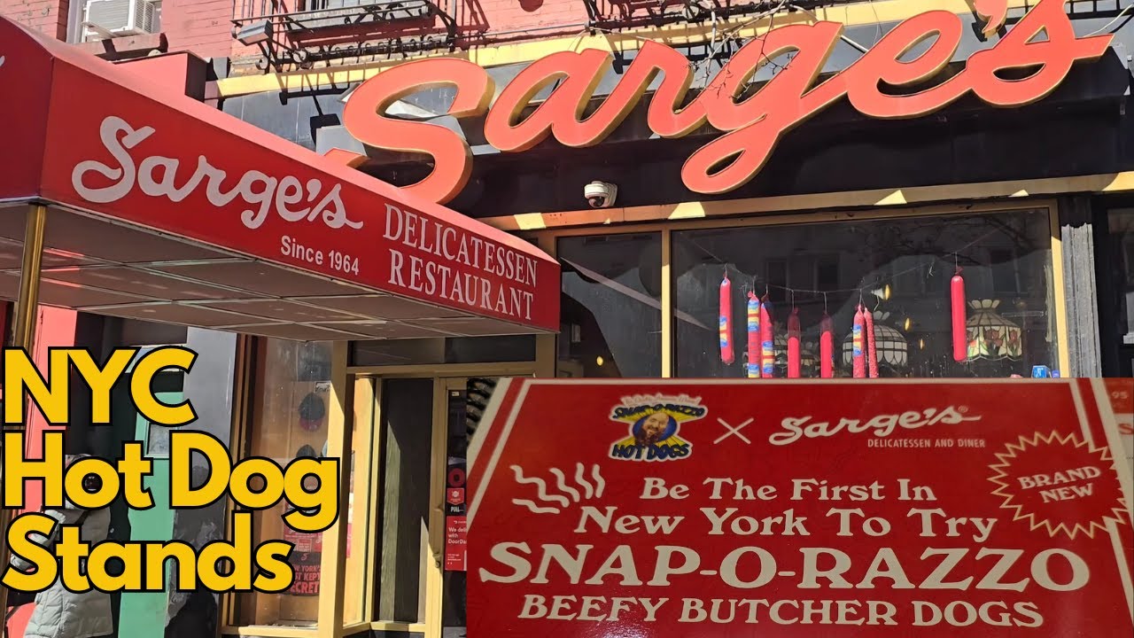 Sarge's Deli Snap-o-Razzo Hot Dog! Was It Good? | NYC's Hot Dog Stands