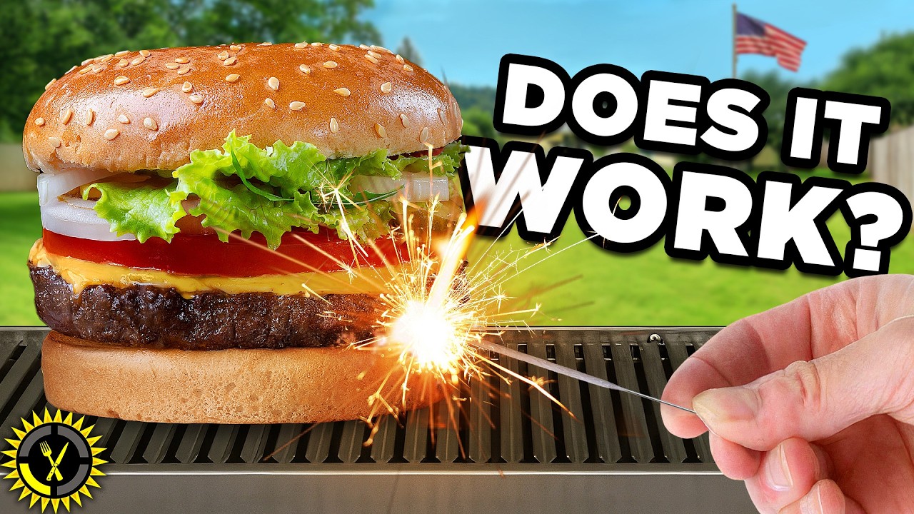 Spark to Sizzle: Cooking Burgers With Fireworks