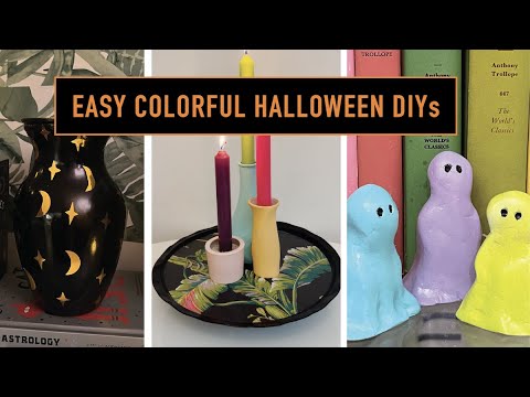Whip up playful Halloween decor using clever dollar store supplies
